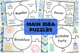 Main Ideas & Details in Informational Text - The Curriculum Corner 123