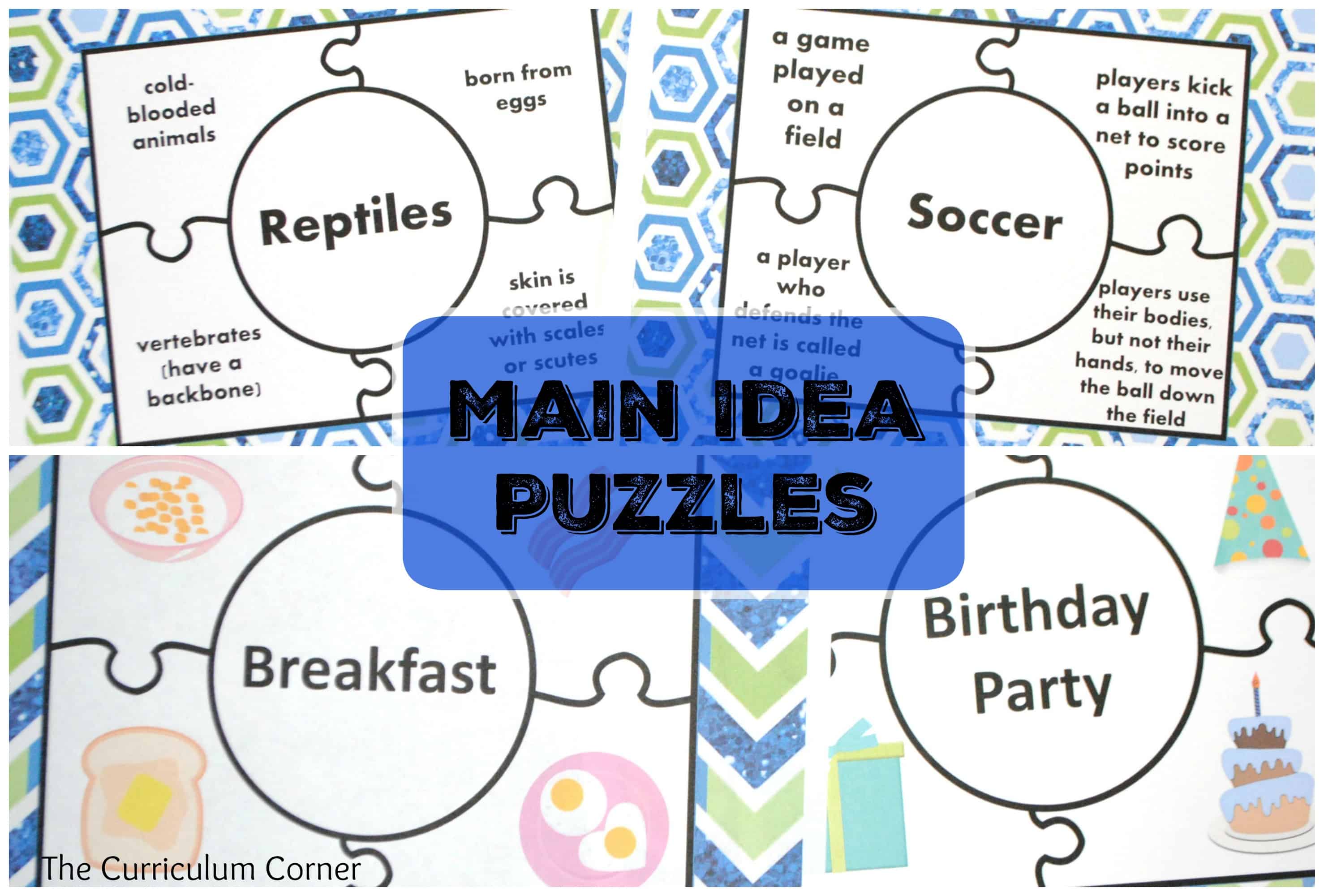 Main Ideas & Details in Informational Text - The Curriculum Corner 123