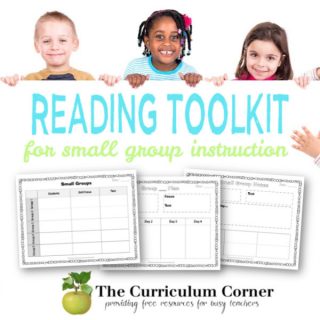 Small Group Instruction Archives - The Curriculum Corner 123