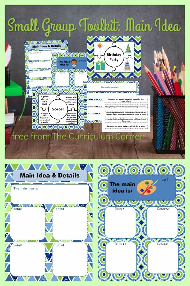 Main Ideas & Details in Informational Text - The Curriculum Corner 123