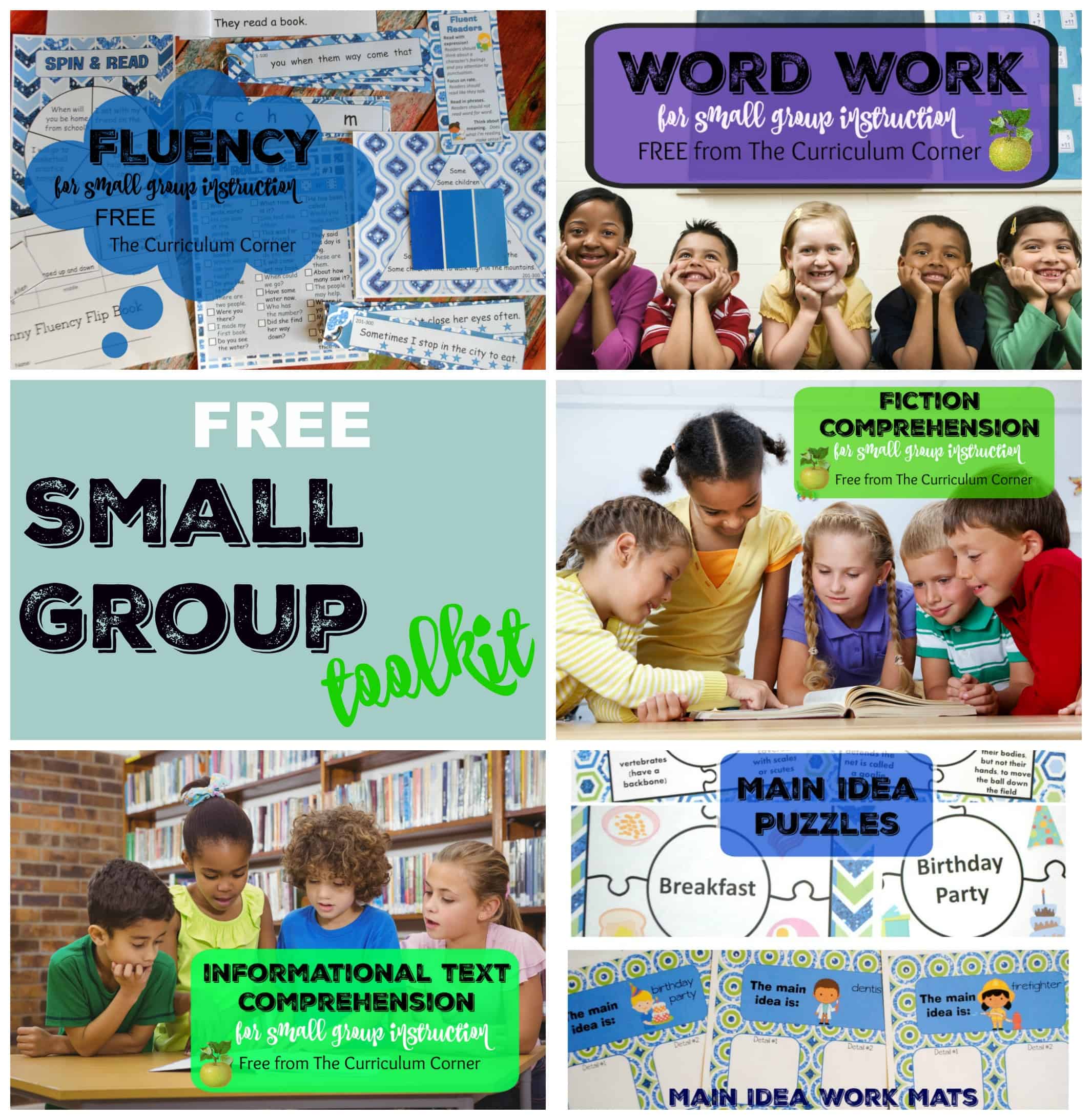 FREE Complete Small Group Toolkit from The Curriculum Corner ...
