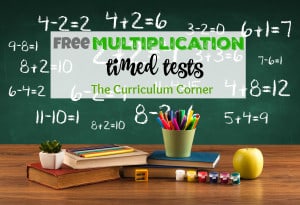 Multiplication Timed Tests - The Curriculum Corner 123