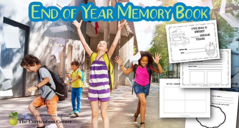 End of Year Memory Book - The Curriculum Corner 123