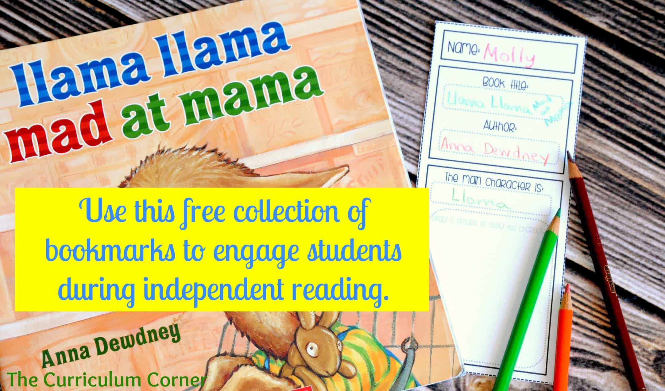 Freebie Editable Bookmarks for Independent Reading free from The ...