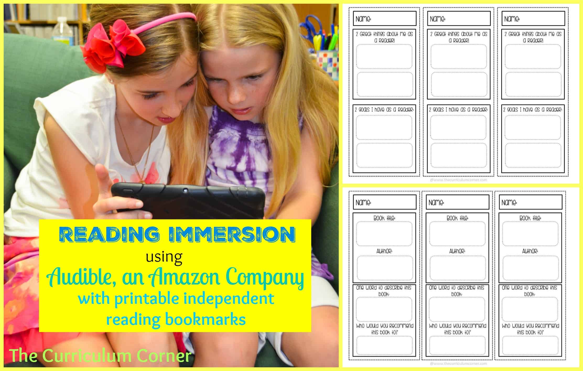 Editable Bookmarks for Independent Reading free from The Curriculum ...