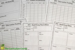 Editable Student Data Tracking - The Curriculum Corner 123