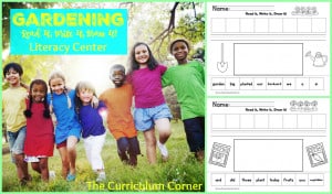 Gardening Read, Write and Draw It! - The Curriculum Corner 123