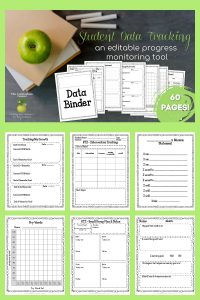 Editable Student Data Tracking - The Curriculum Corner 123