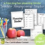 Editable Teacher Planning Collection - The Curriculum Corner 123