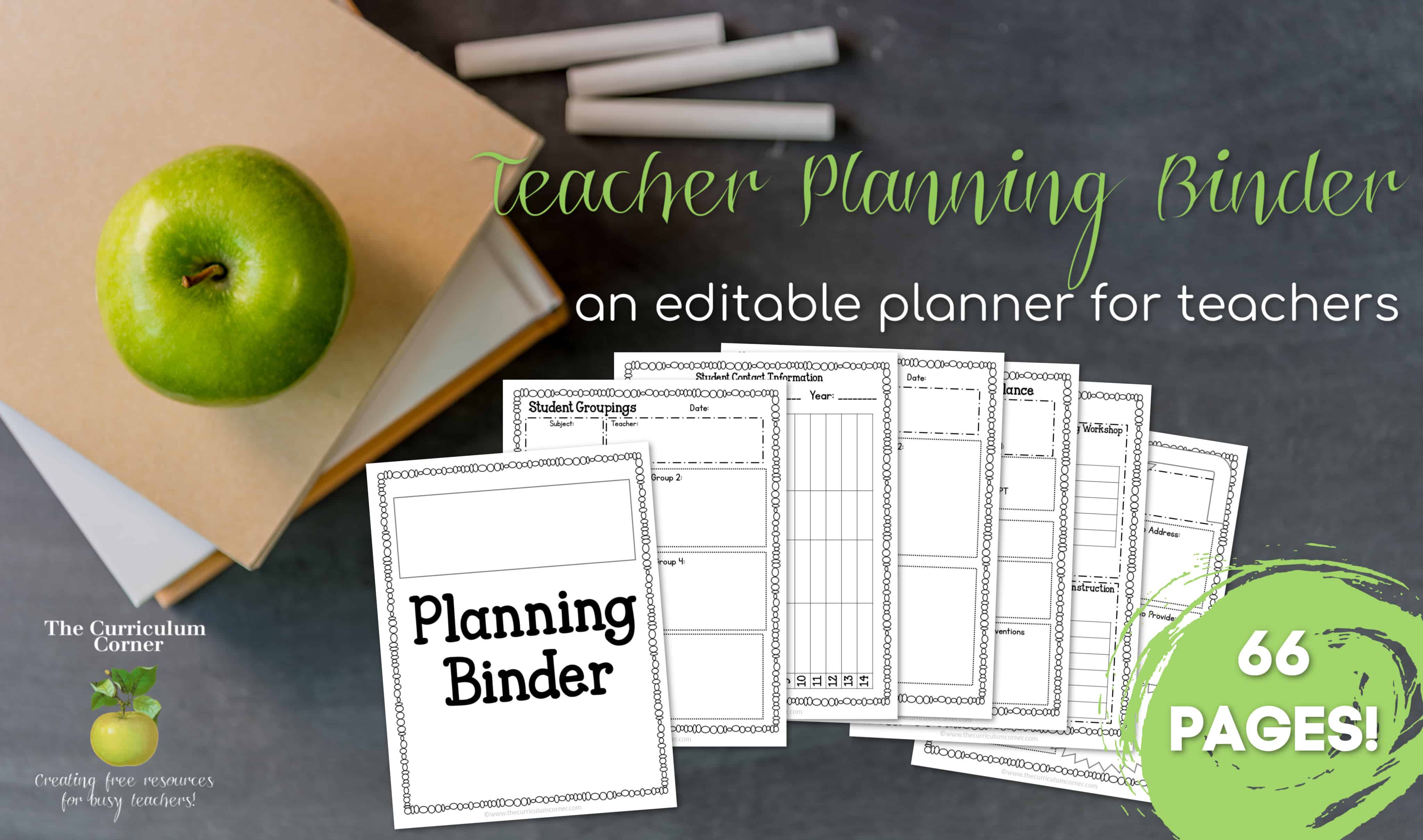 teacher planning new 1 (1) - The Curriculum Corner 123