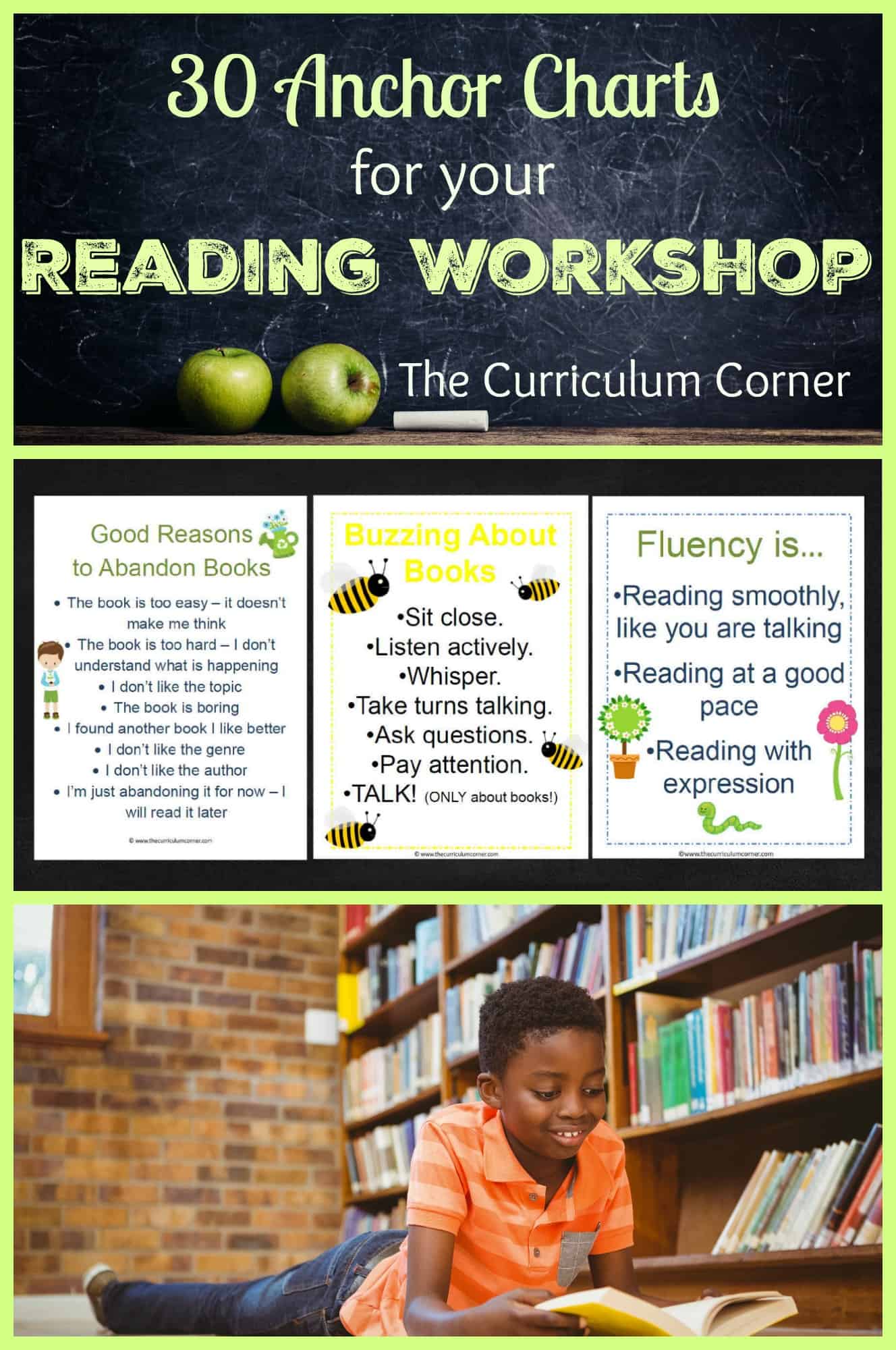 Reading Anchor Charts Collection - The Curriculum Corner 123