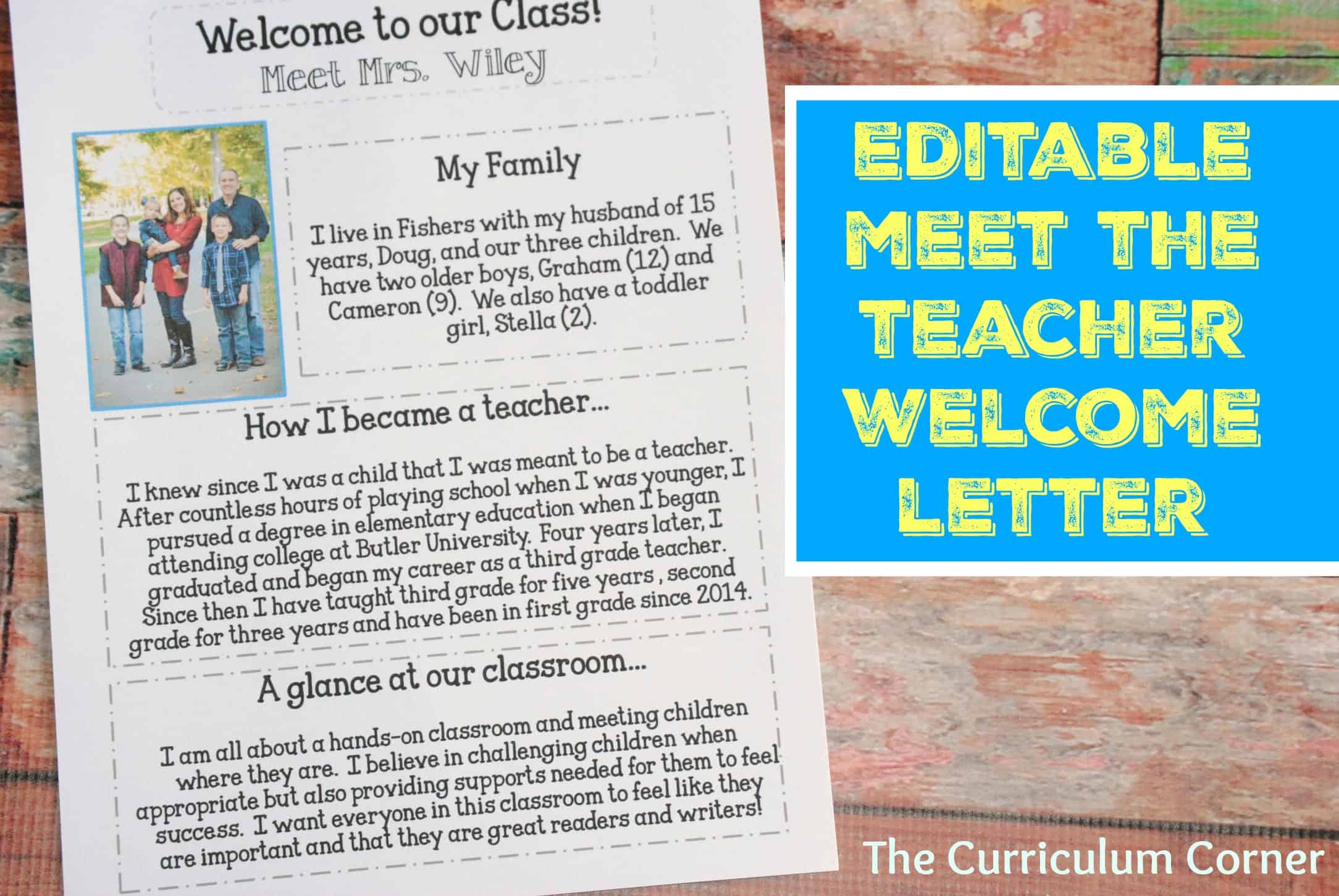 Meet the Teacher Night - The Curriculum Corner 123