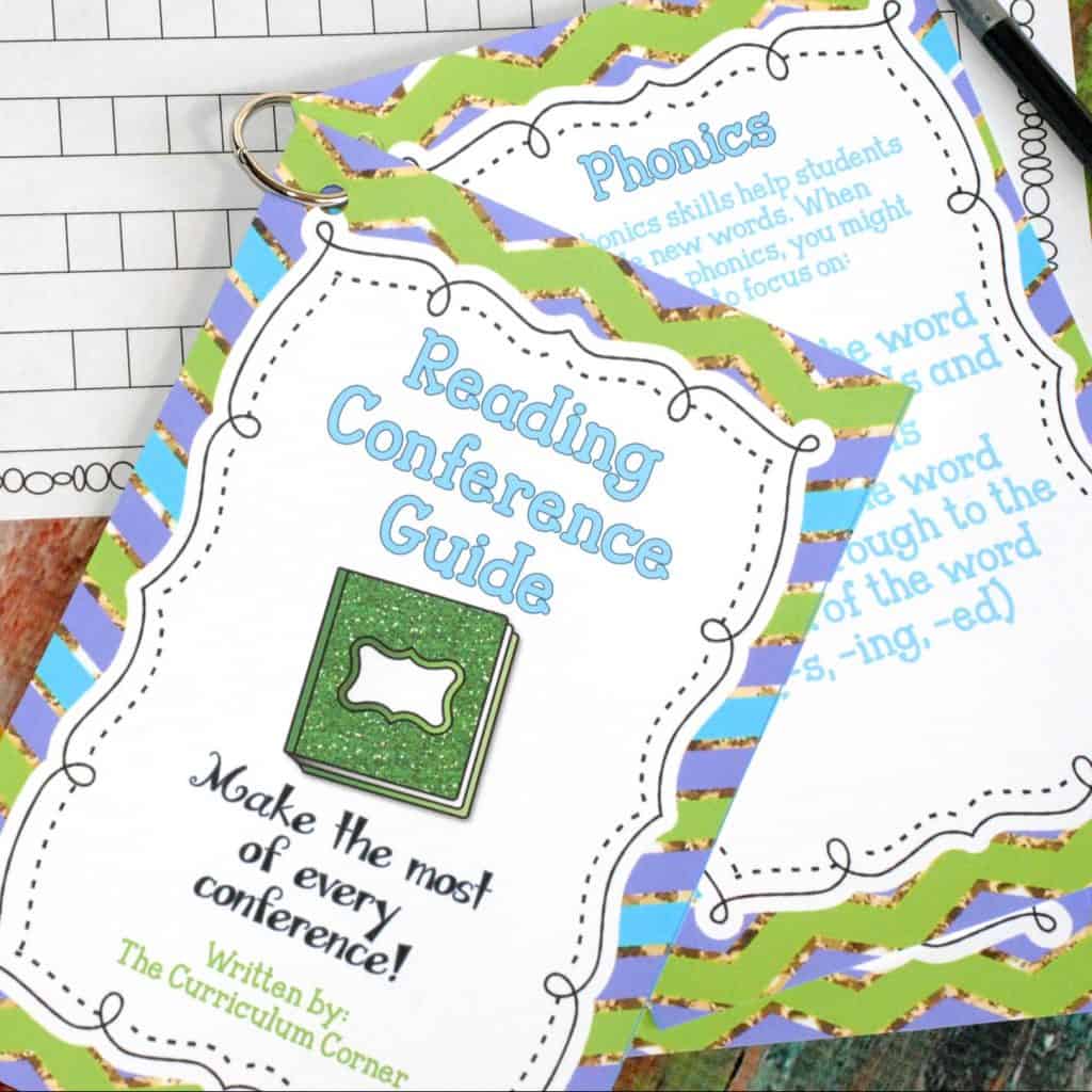 FREEBIE Reading Conference Guide for teachers new to conducting reading ...