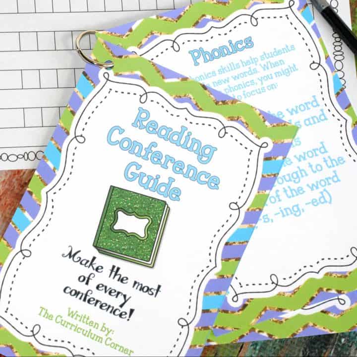 FREEBIE Reading Conference Guide for teachers new to conducting reading ...