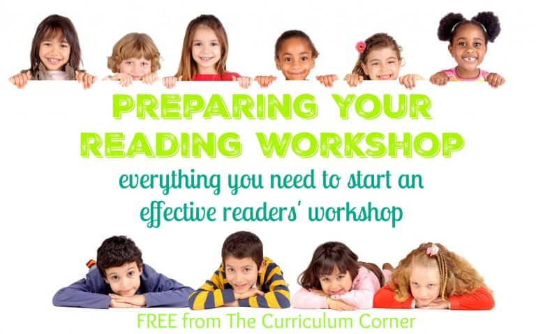 Preparing Your Reading Workshop - The Curriculum Corner 123