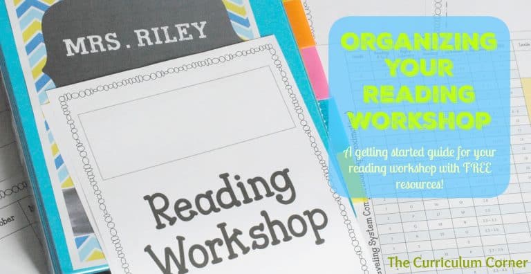 Preparing Your Reading Workshop - The Curriculum Corner 123