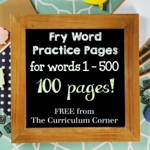 Fry Resource Collection - The Curriculum Corner 123