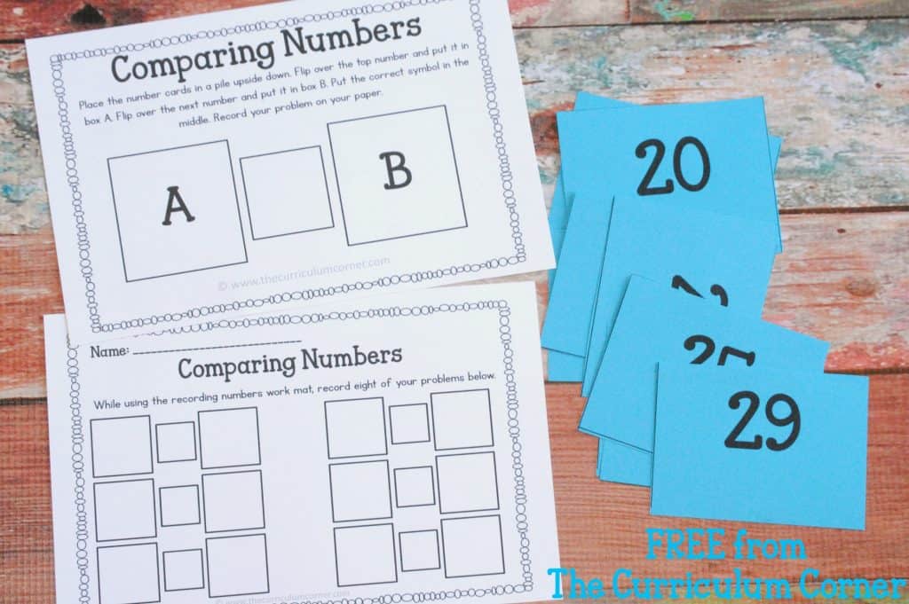 numbers counting 6 - The Curriculum Corner 123