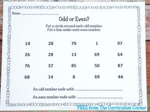 Number Sense: Numbers, Counting & Ordering - The Curriculum Corner 123