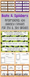 Bats & Spiders (Literacy Centers) - The Curriculum Corner 123