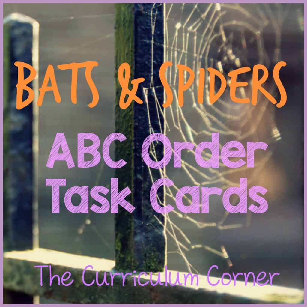FREE! Bats & Spiders ABC Order Cards & Recording Sheets | LIteracy ...
