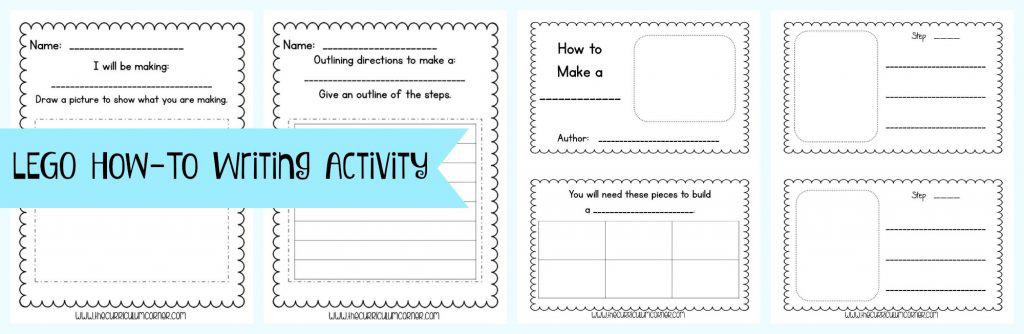 LEGO FREE How-To Writing Activity from The Curriculum Corner | part of ...