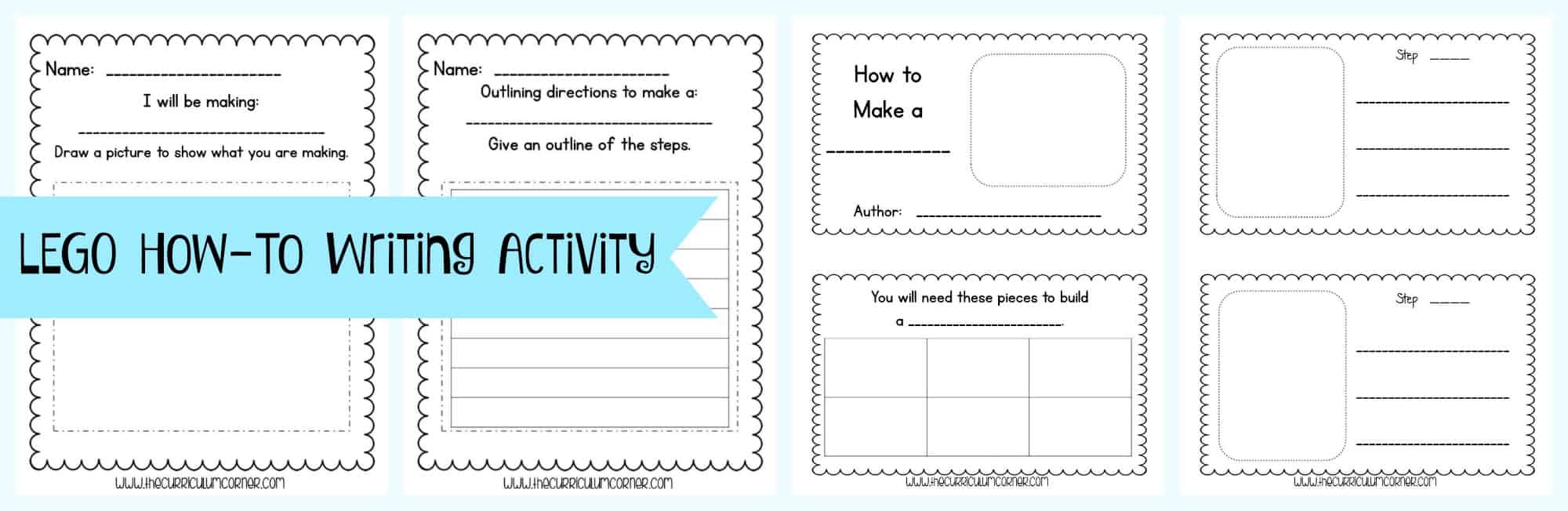 LEGO FREE How-To Writing Activity from The Curriculum Corner | part of ...