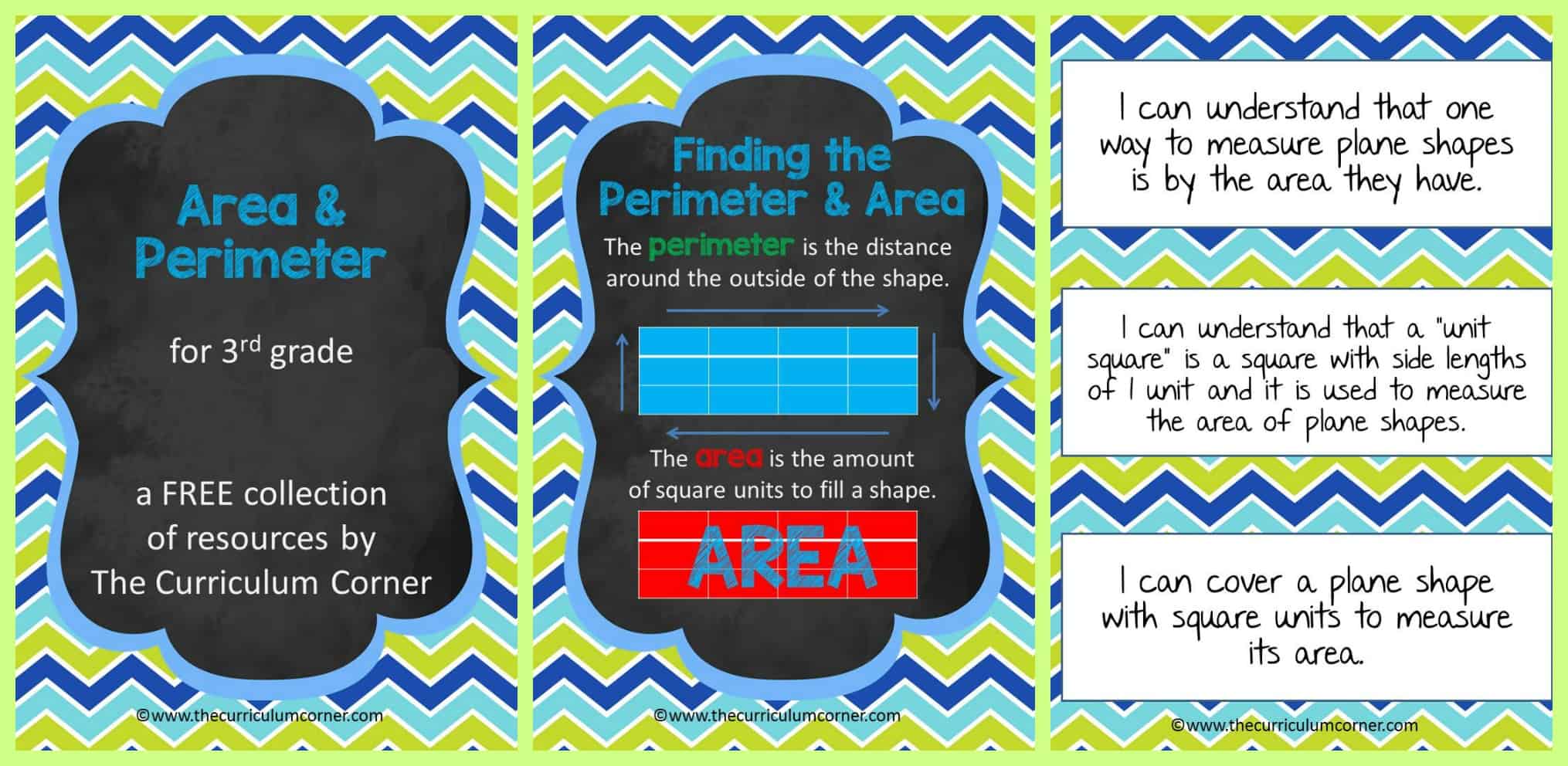 Area & Perimeter - The Curriculum Corner 123