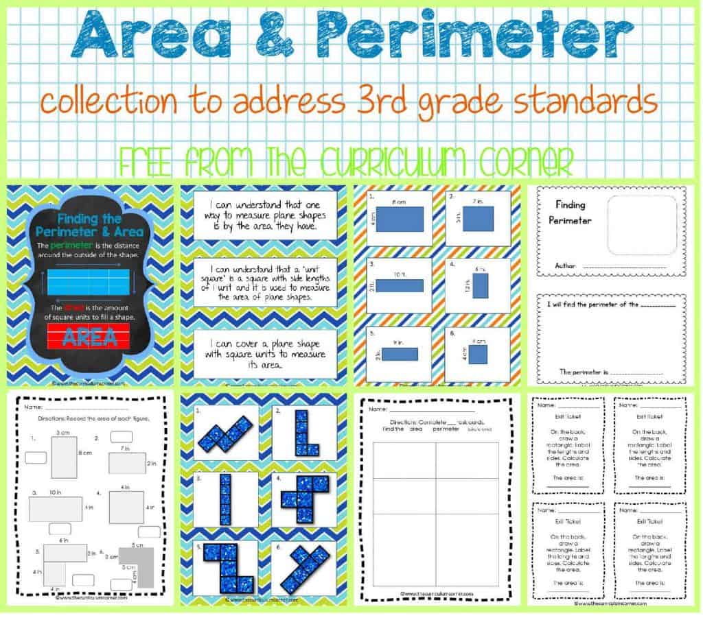 Area & Perimeter Collection of Resources for 3rd Grade FREE from The ...