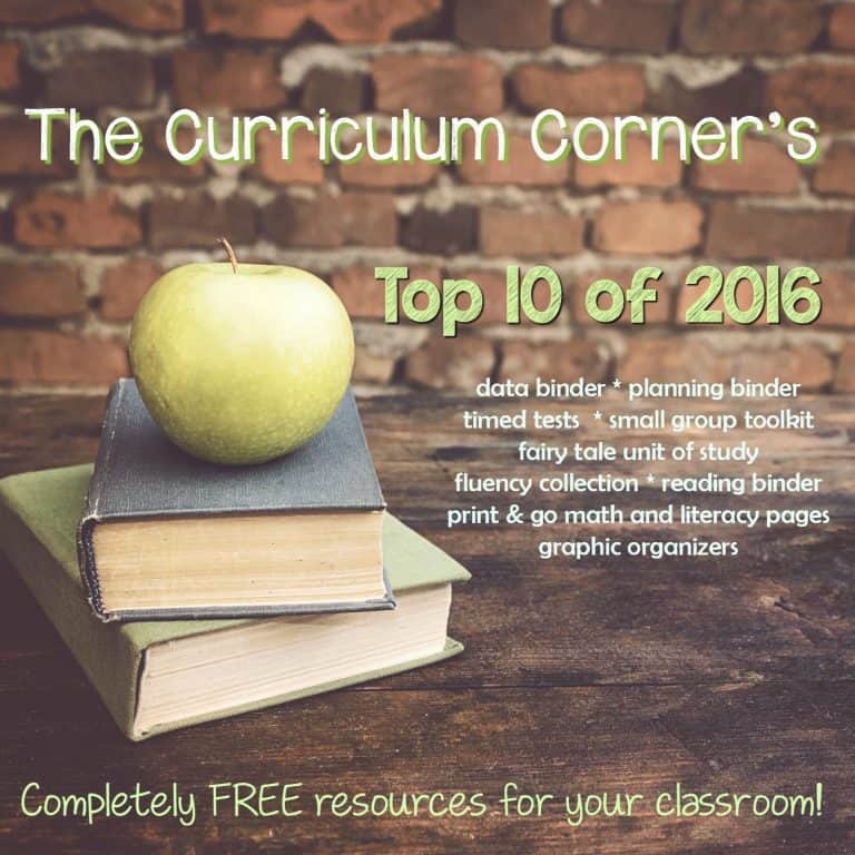 the curriculum corner Archives - The Curriculum Corner 123