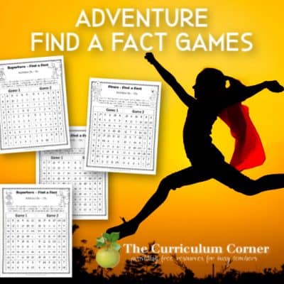 Printable Math Games - The Curriculum Corner 123
