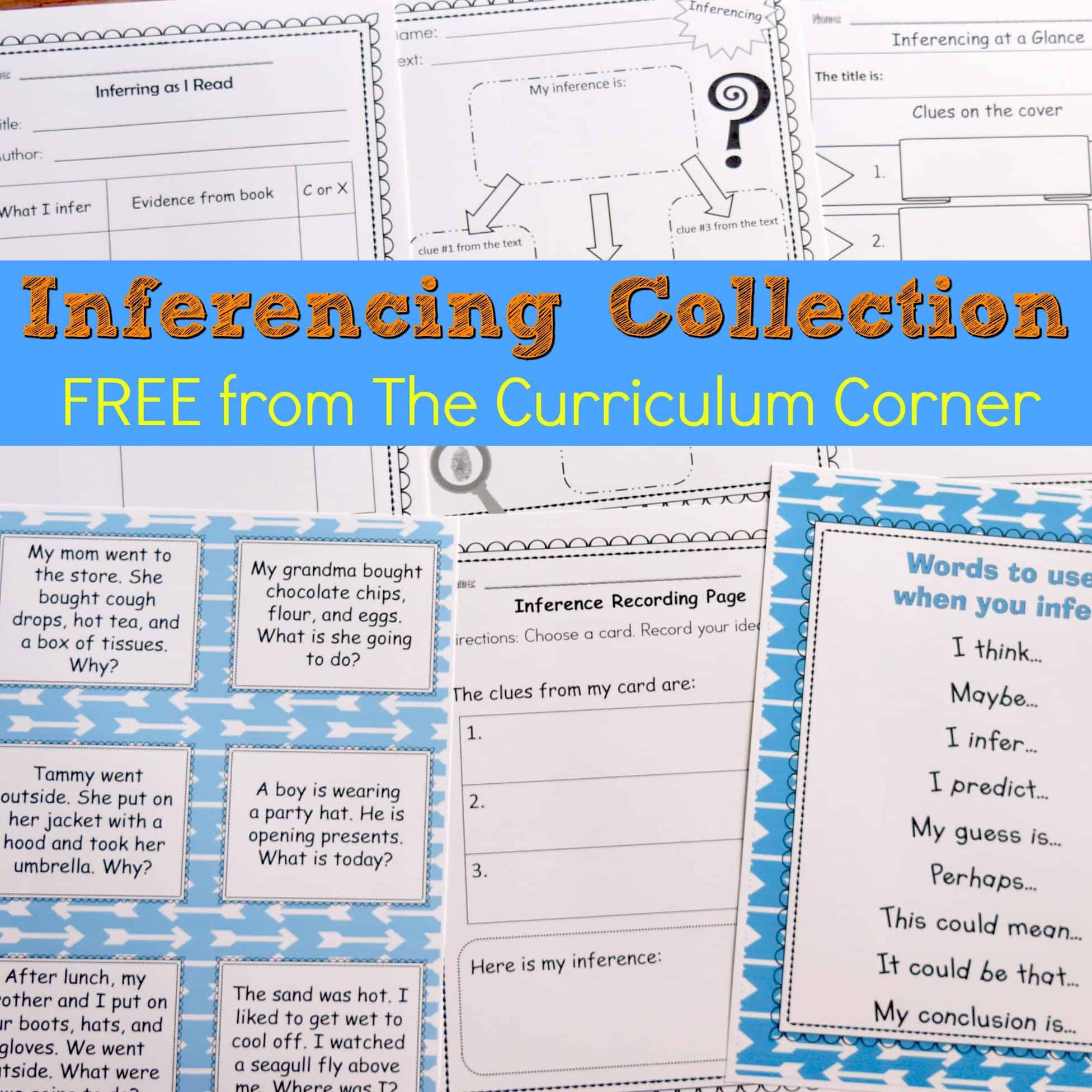 Reading Skills: Inferencing - The Curriculum Corner 123