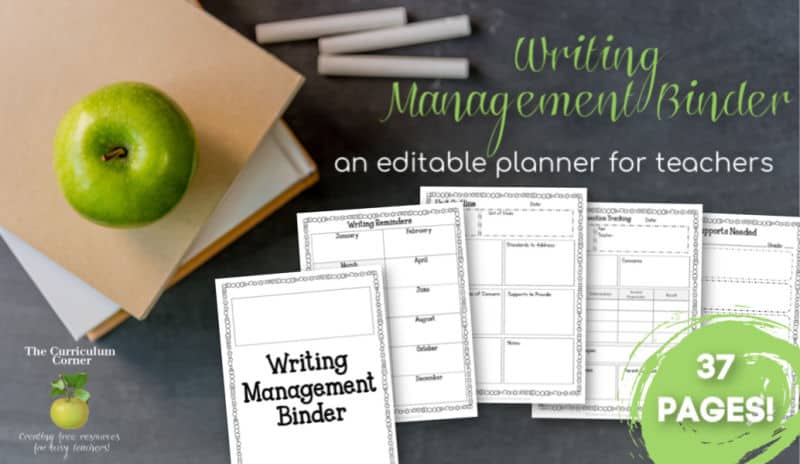 writing management new 1 - The Curriculum Corner 123