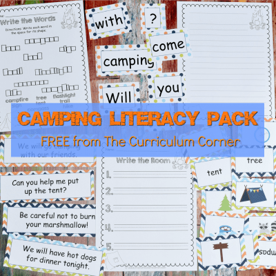 Camping Collection for the Classroom - The Curriculum Corner 123