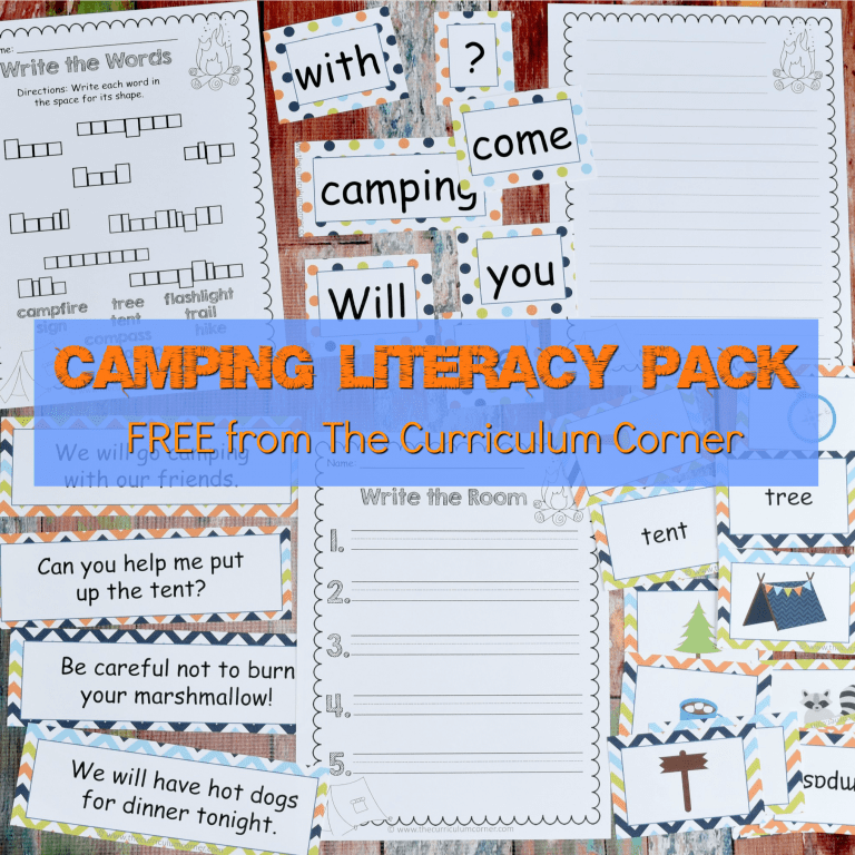 Camping Collection for the Classroom - The Curriculum Corner 123