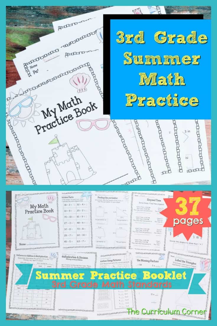 3rd Grade Standards Summer Math Practice - The Curriculum Corner 123