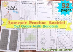 2nd Grade Standards Summer Math Practice - The Curriculum Corner 123
