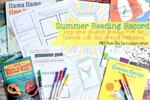 Summer Reading Record - The Curriculum Corner 123