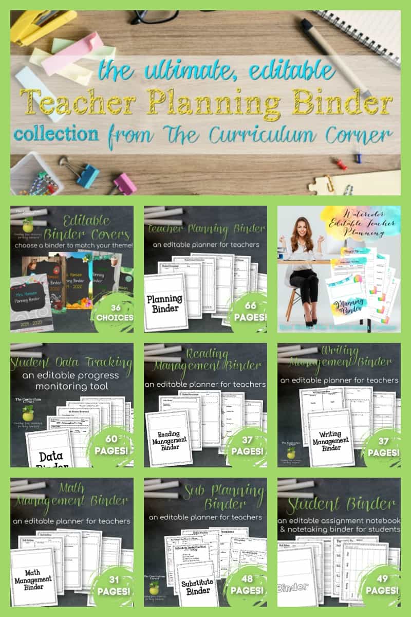ultimate teacher planning binder collection - The Curriculum Corner 123