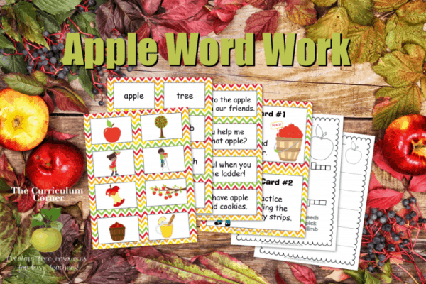 Apple Picking Word Work Set - The Curriculum Corner 123