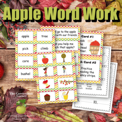 Apple Picking No Prep Pages - The Curriculum Corner 123