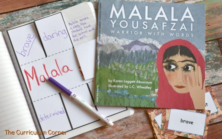 Book Study: Malala Yousafzai - The Curriculum Corner 123