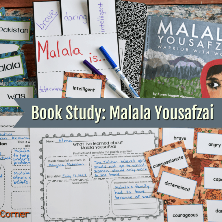 Book Study: Malala Yousafzai FREE from The Curriculum Corner 3 - The ...