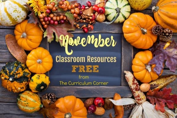 November Collection - The Curriculum Corner 123