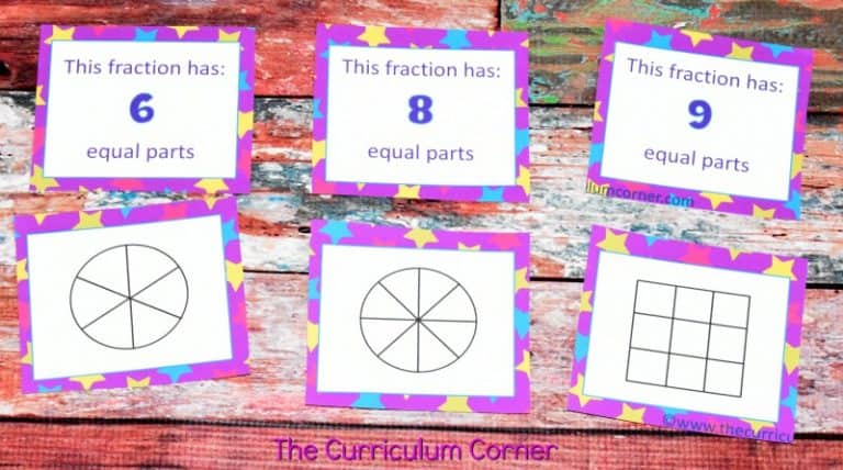 Understanding Fractions - The Curriculum Corner 123