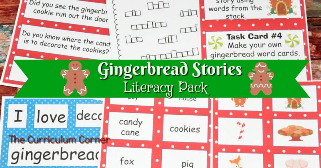 FREE Gingerbread Literacy Centers from The Curriculum Corner 9 - The ...