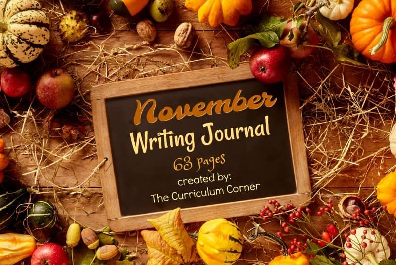 november journal 2 - The Curriculum Corner 123