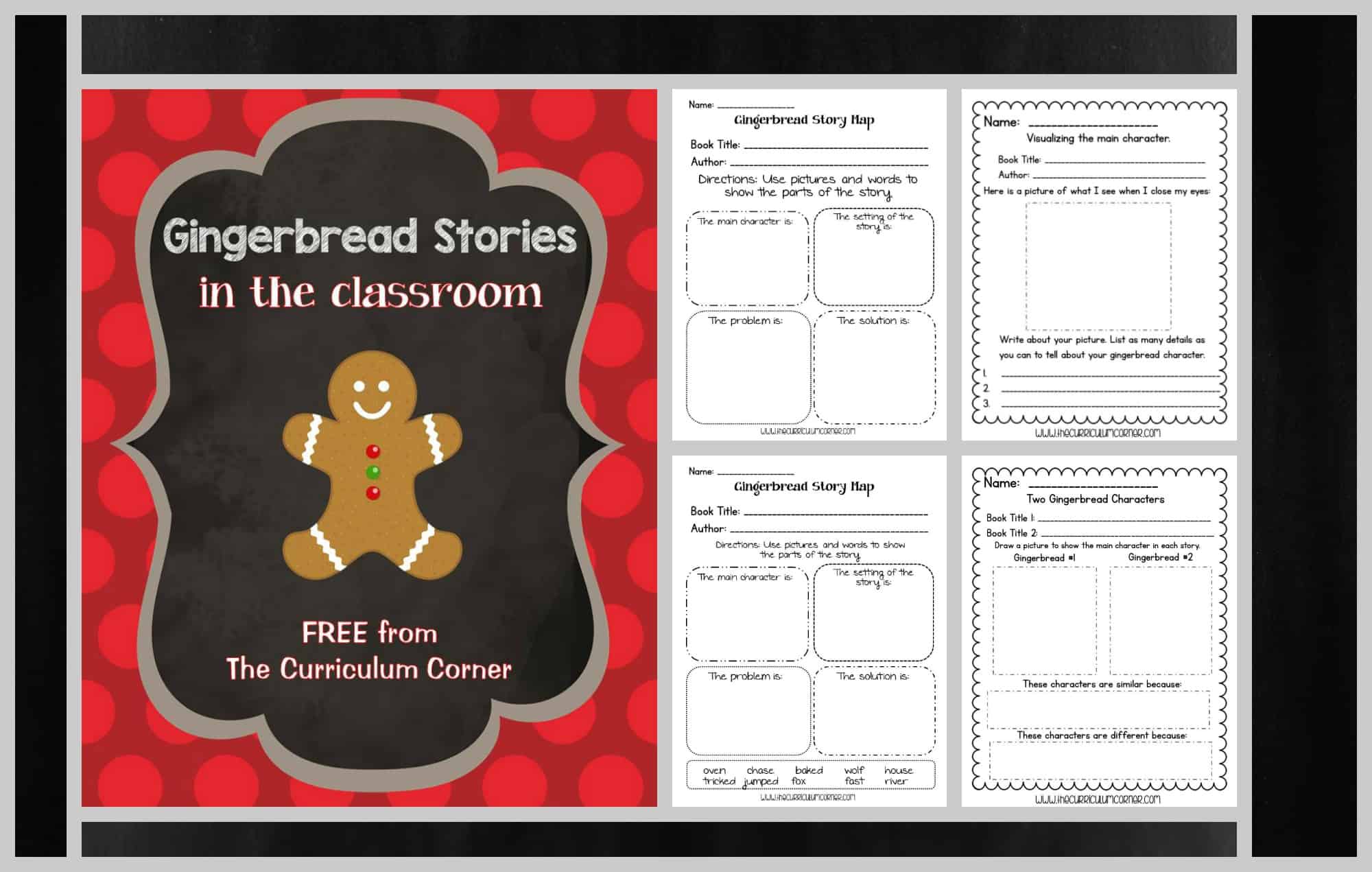 gingerbread stories fb - The Curriculum Corner 123