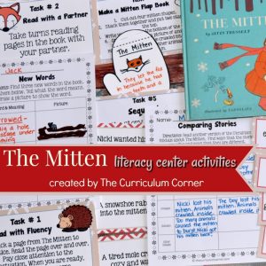The MItten FREE literacy center activities from The Curriculum Corner ...