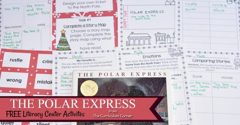 FREE The Polar Express Literacy Center Activities - The Curriculum ...